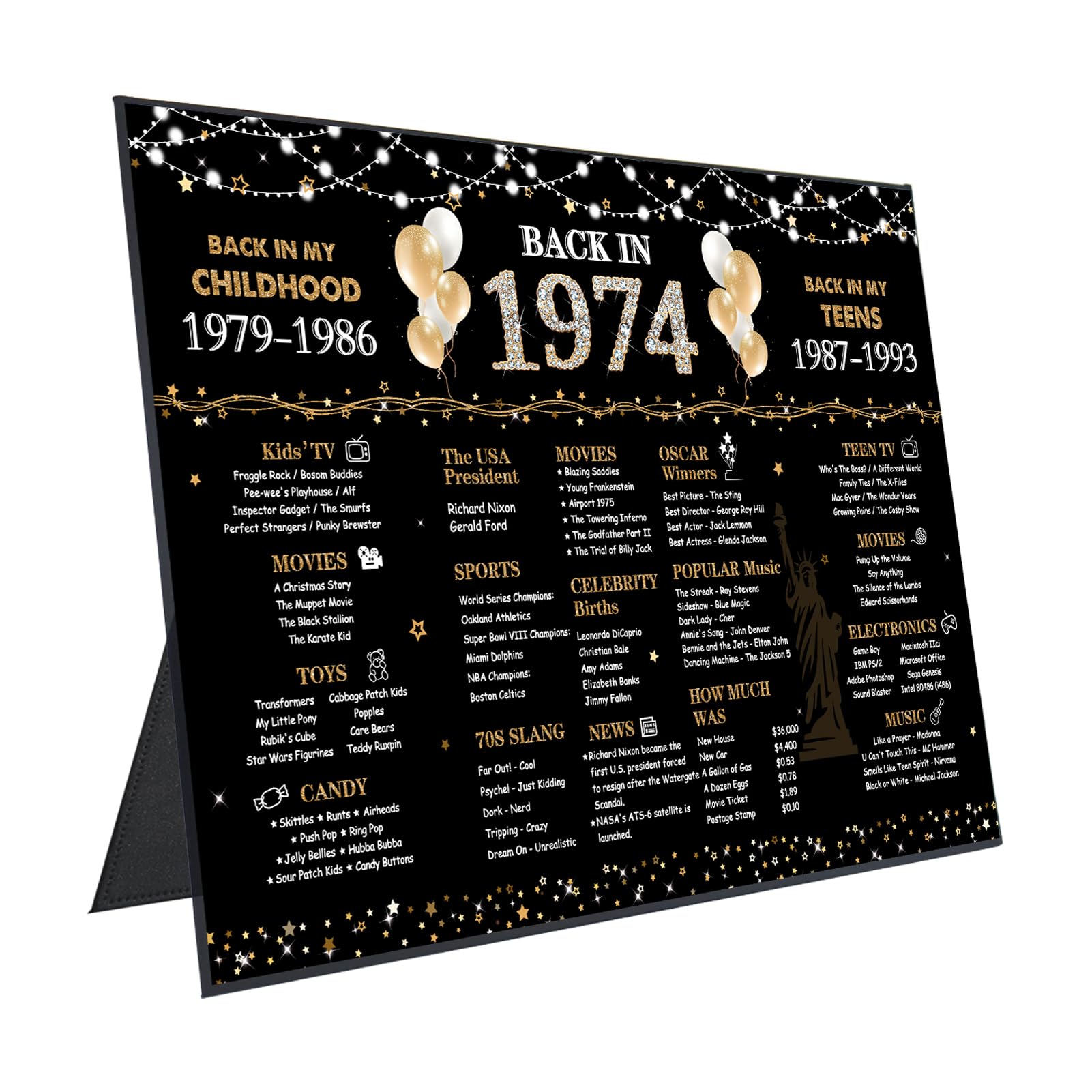 Snapklik.com : Roetyce 1974 50th Birthday Decorations For Women Men ...