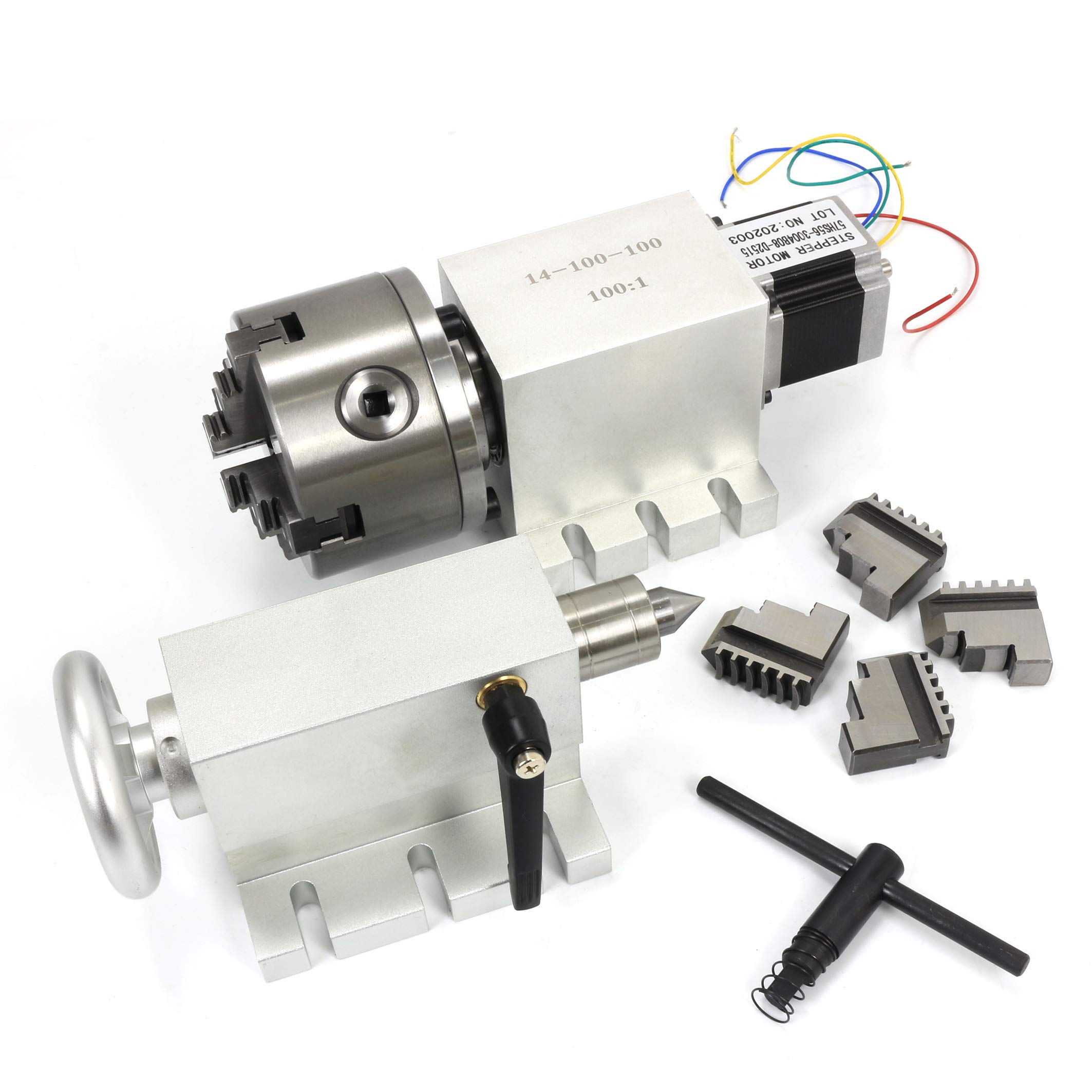 Engraving Machine Rotary 4th Axis + 65mm Tailstock CNC Router Rotation ...