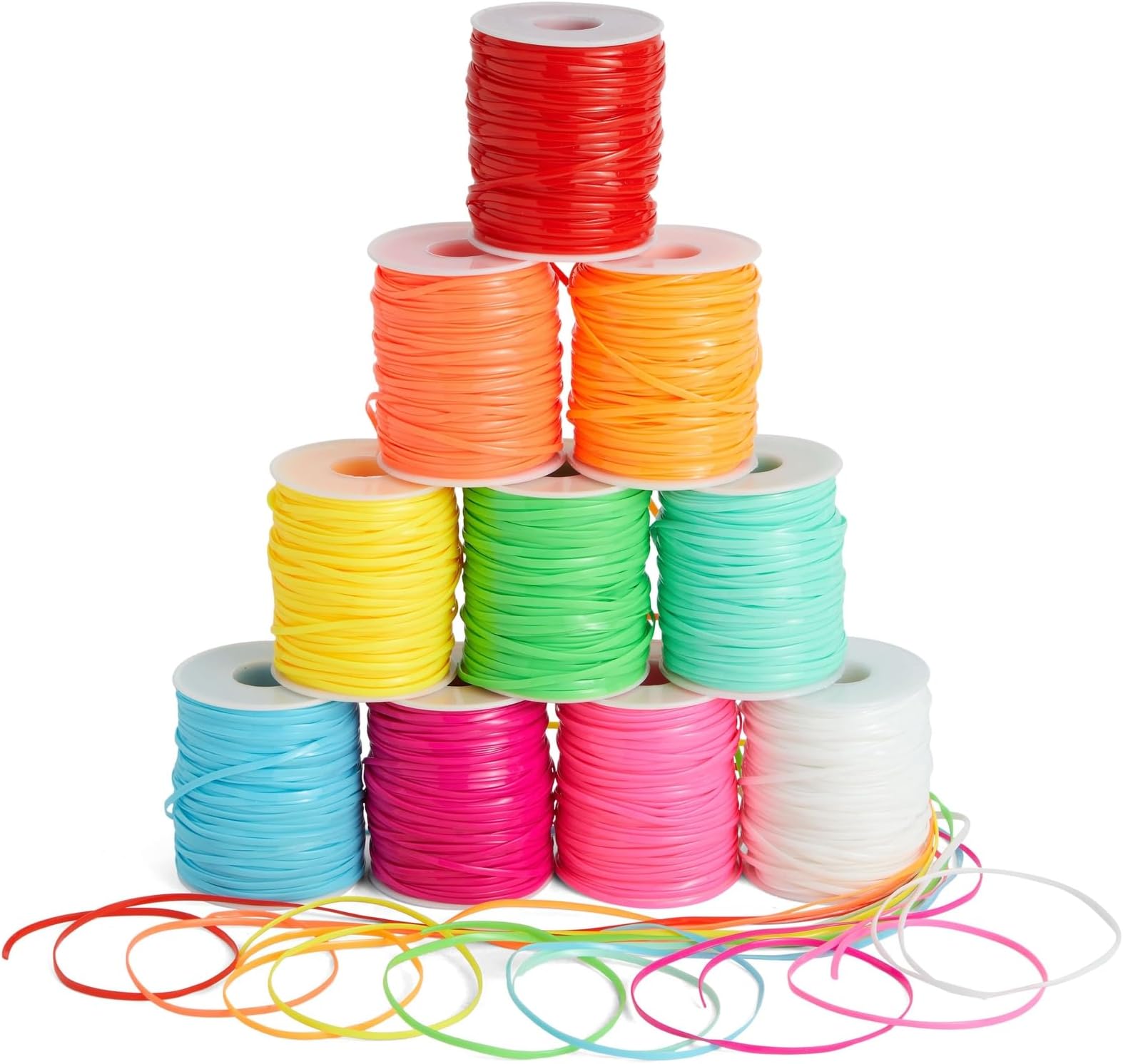Amazon.com: Plastic Lanyard String, Mckanti 12 Packs Plastic Lacing ...