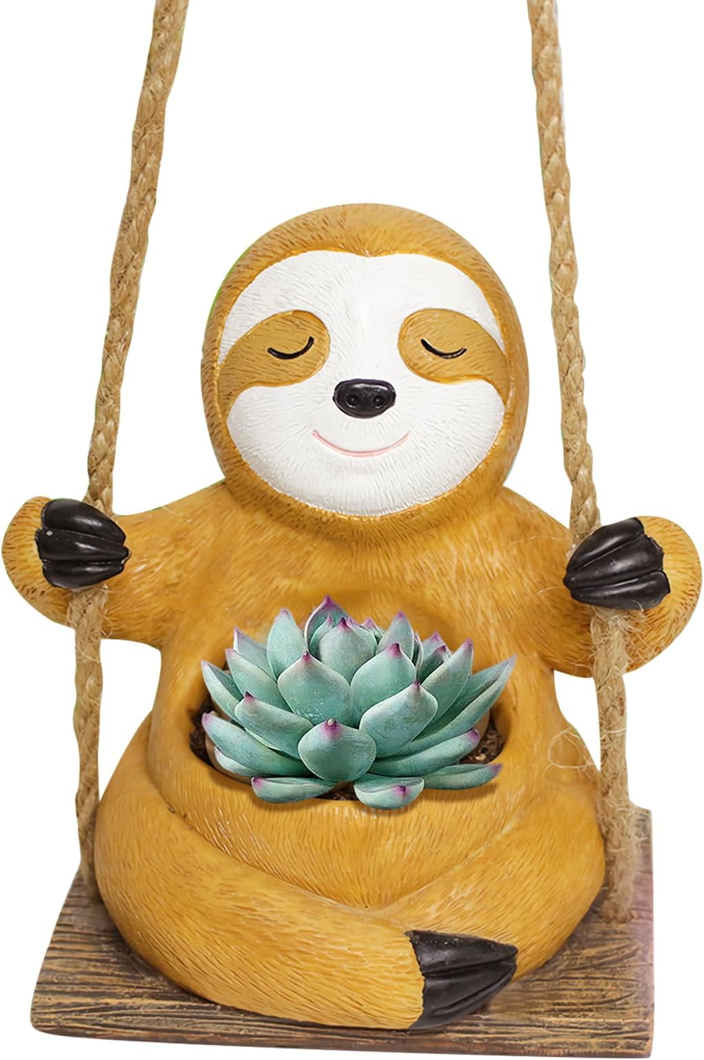 Amazon.com : Fatty Bee Sloth Planter, Animal Planter, Sloth Gifts for ...