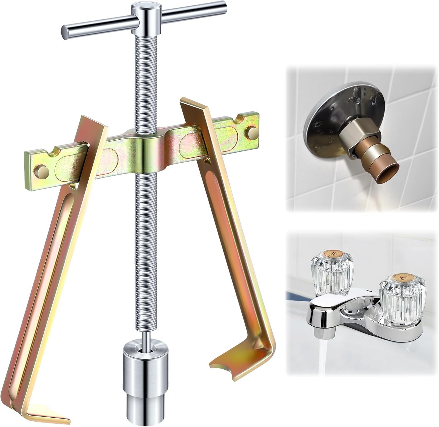 Amazon.com: Enhon Faucet Handle Puller, Compression Sleeve Puller Tool ...