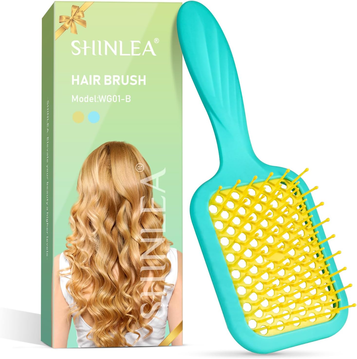Amazon.com : Detangler Brush for Curly Hair, Hairbrush for Wet Dry ...
