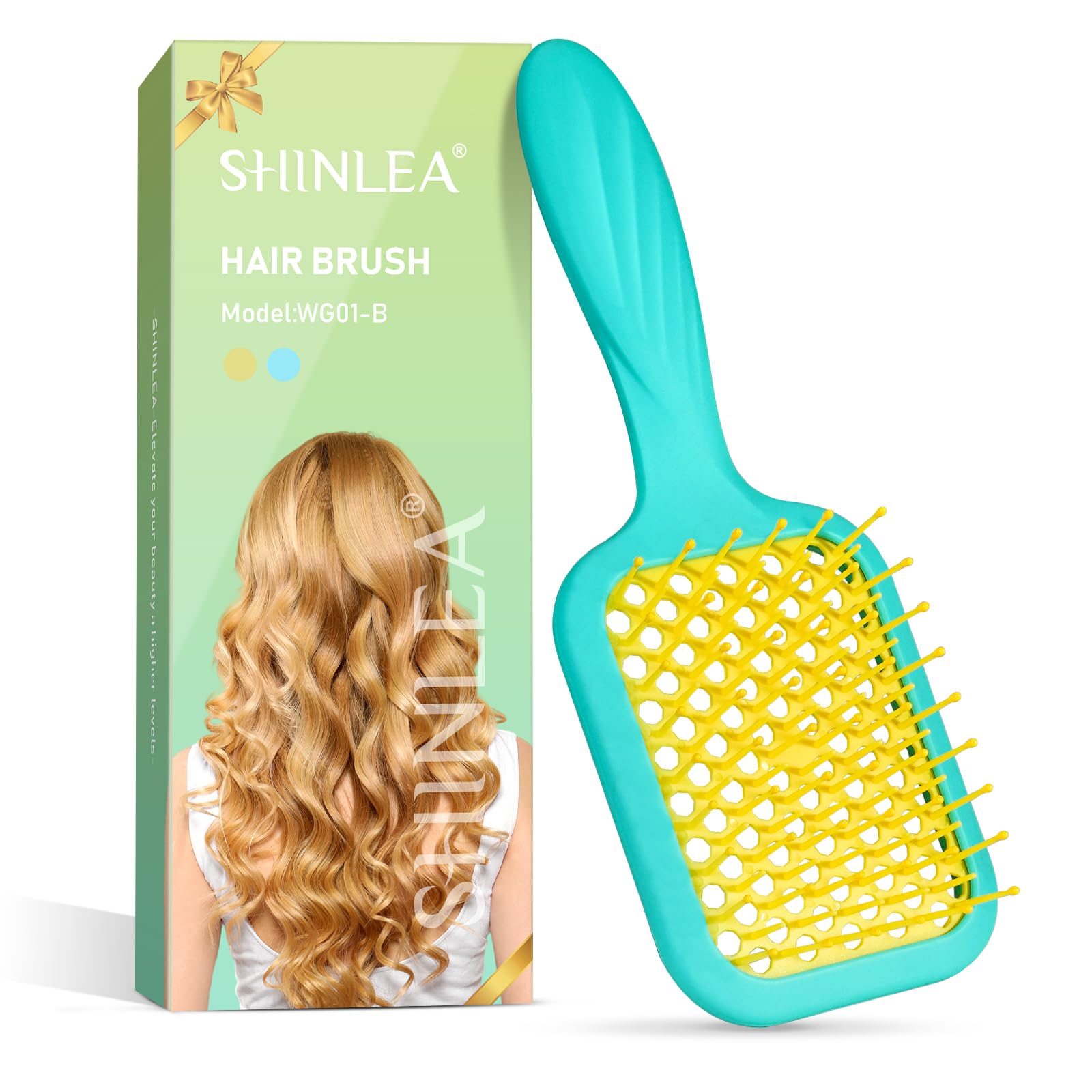 Amazon.com : SHINLEA Vented Detangler Brush for Curly Thick Hair, Women ...