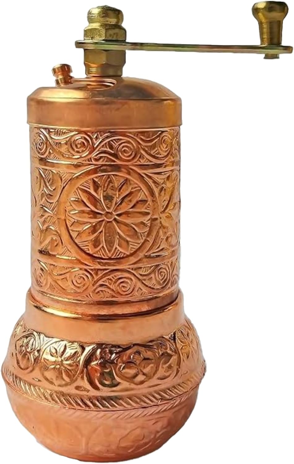 Amazon.com: Handmade Turkish Brass Pepper Salt Spice Grinder Mill Set ...