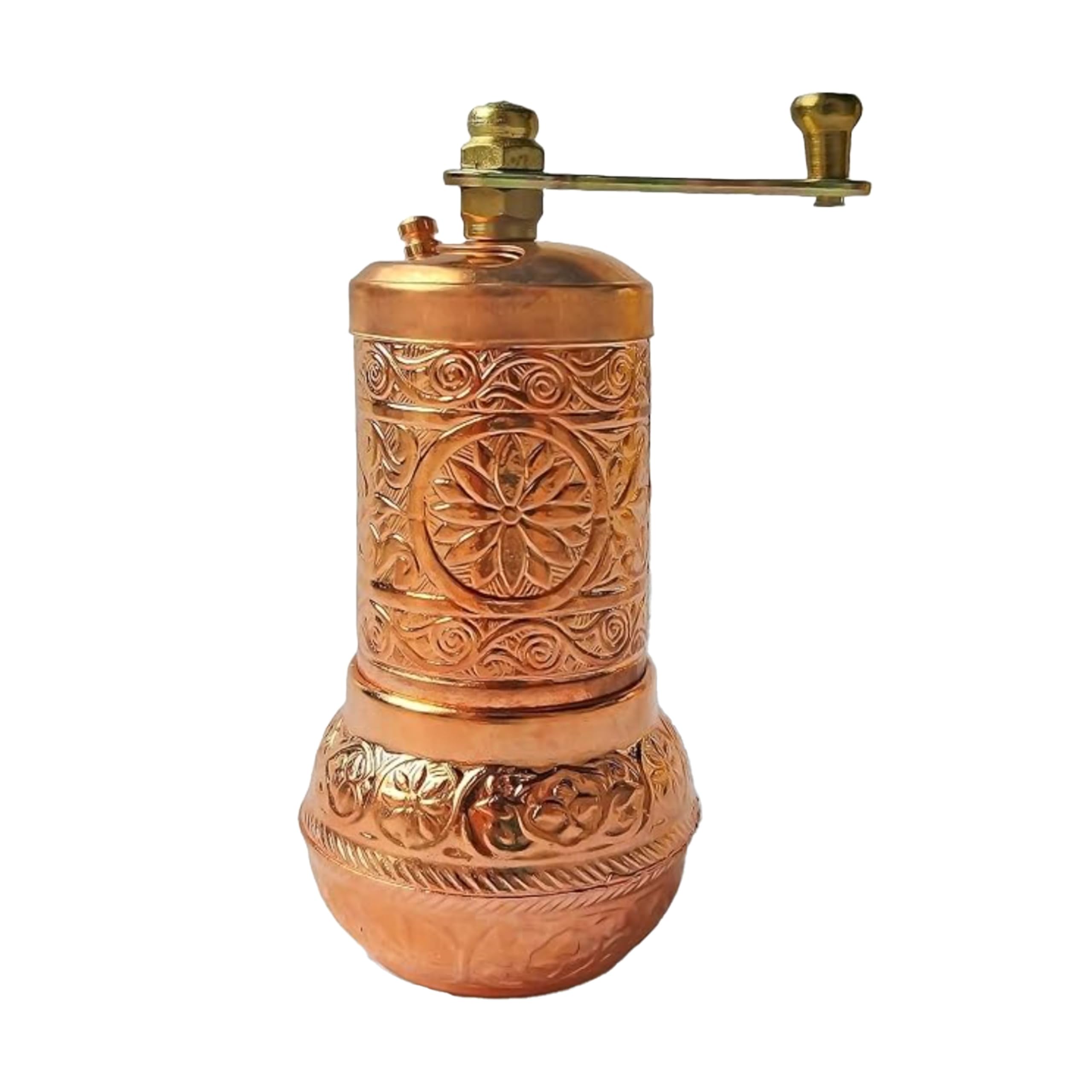 Amazon.com: Handmade Turkish Brass Pepper Salt Spice Grinder Mill Set ...