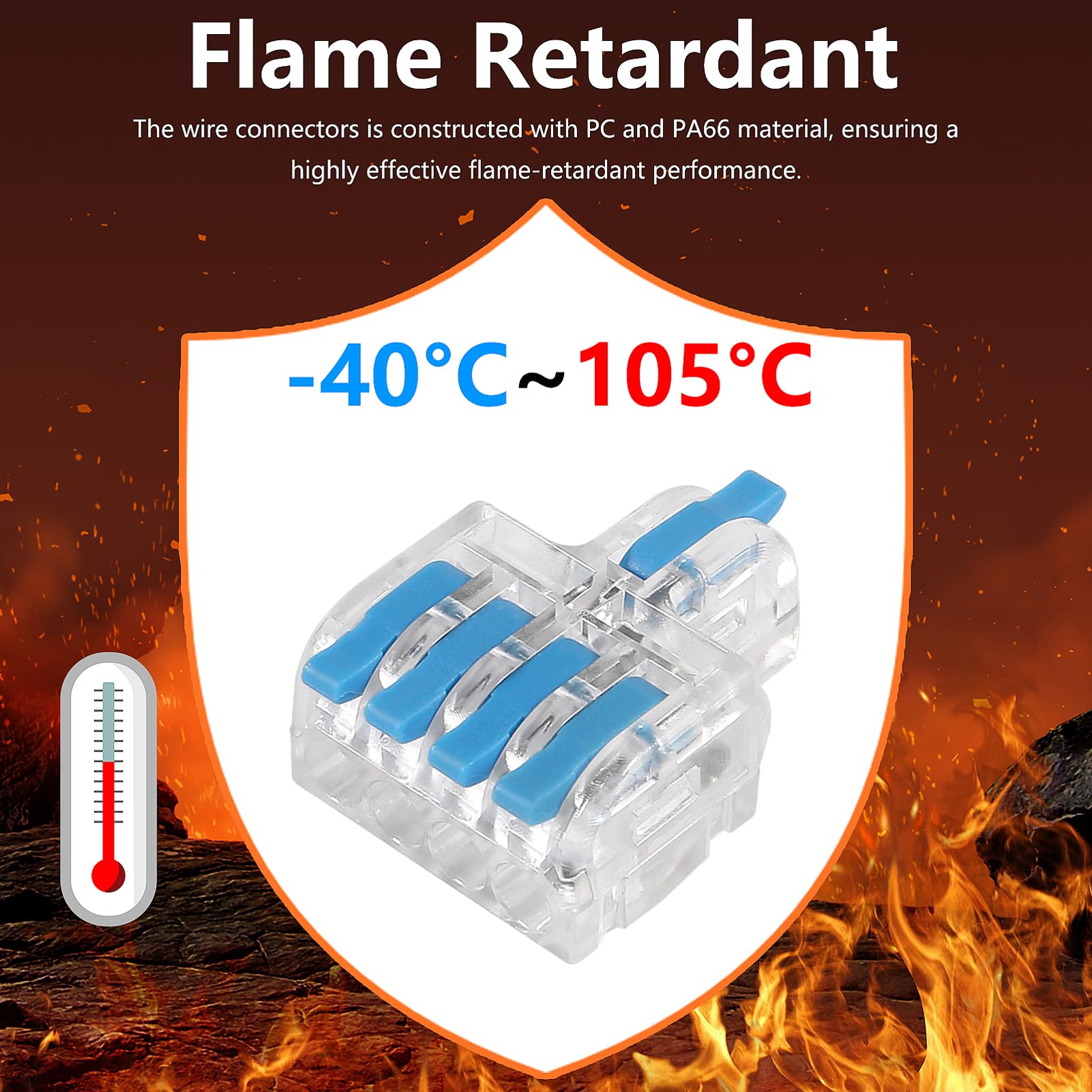 Snapklik.com : 20pcs Lever Wire Connectors, 1 In 4 Out Connectors For ...