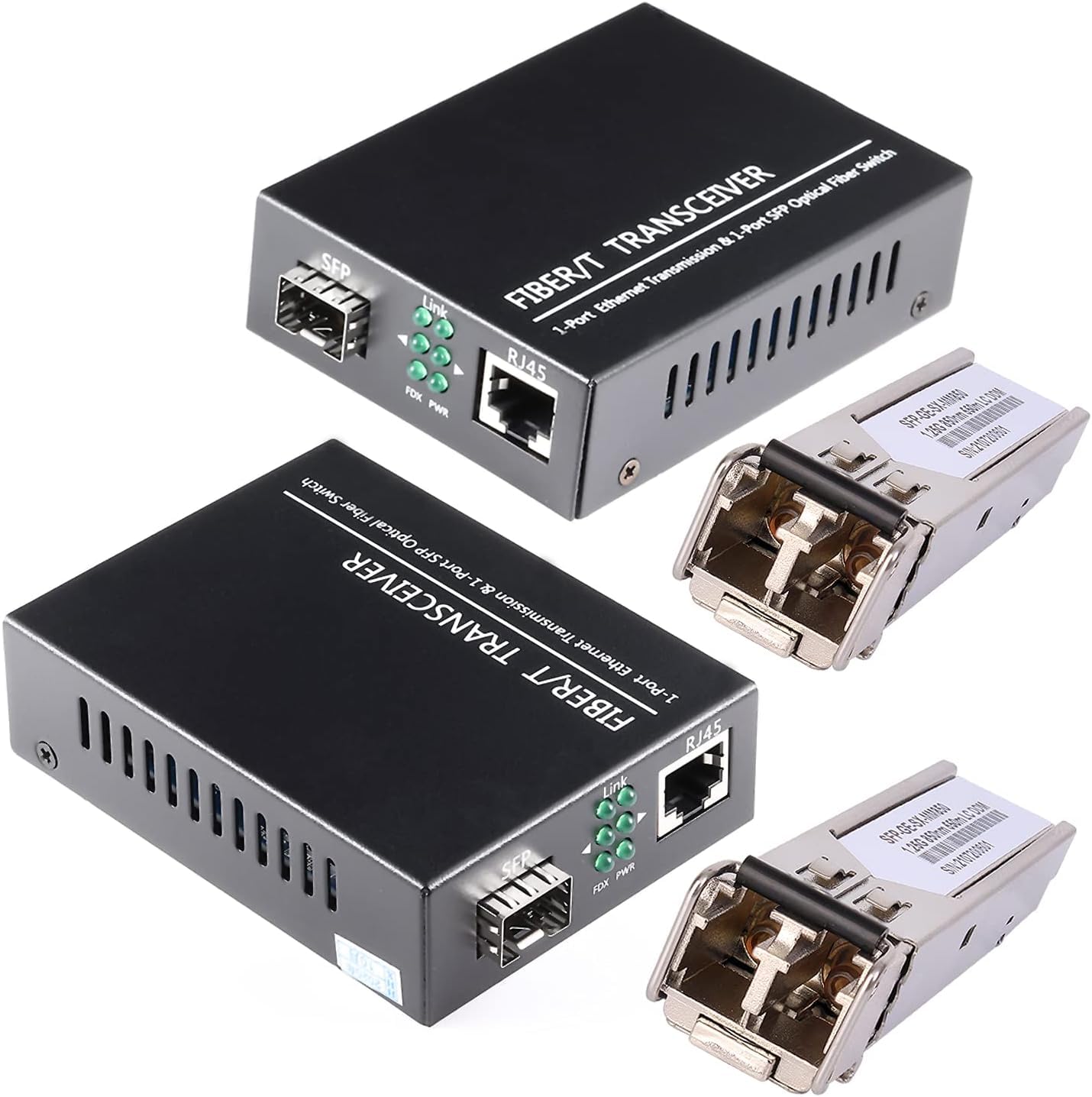 OneLink Media Converter A Pair of 1.25G/s Bidi Gigabit Single Mode SFP ...