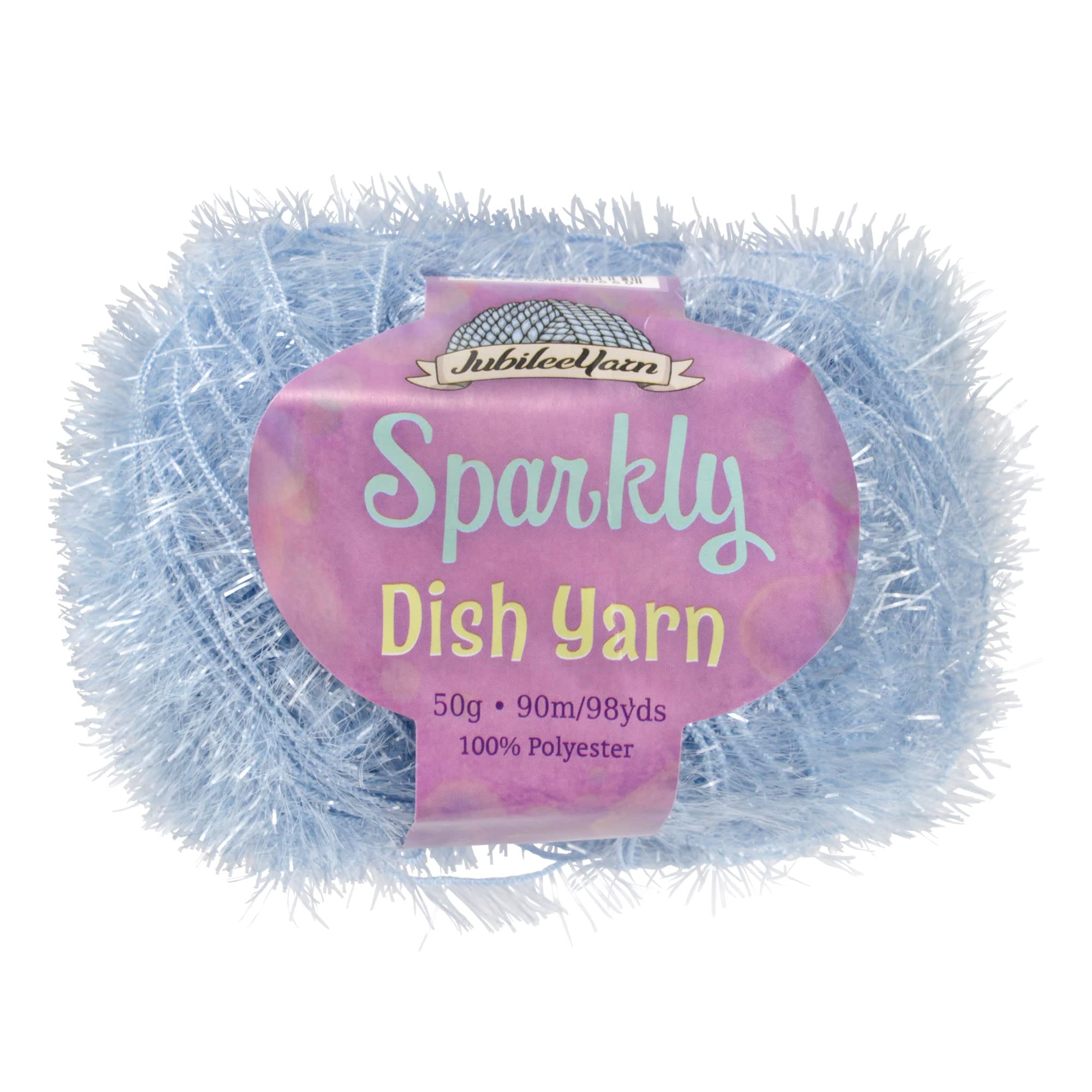 Amazon.com: JubileeYarn Sparkle Dish Scrubby Yarn - Worsted Weight ...