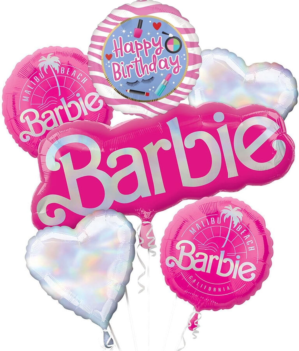 Amazon.com: Unique Assorted Colors Barbie Latex Balloons (Pack of 8 ...