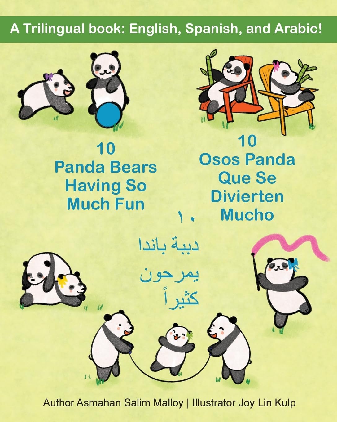 10 Osos Panda Que Se Divierten Mucho: A Trilingual book: English ...