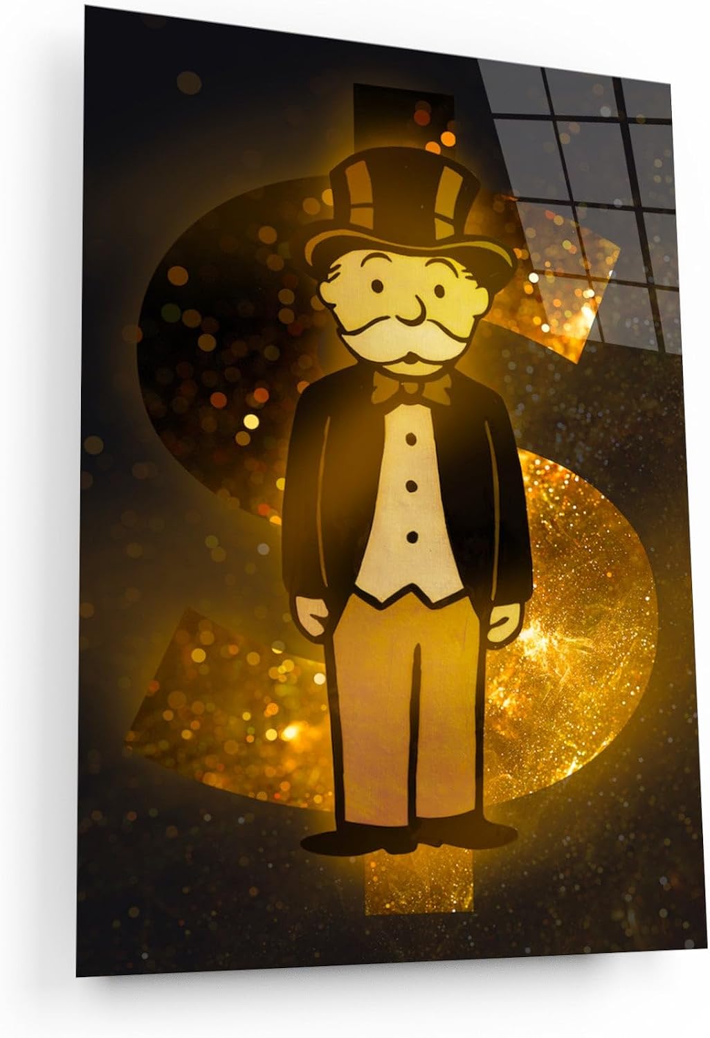Amazon.com: Alec Monopoly Canvas | Alec monopoly dollar bill | Gold ...