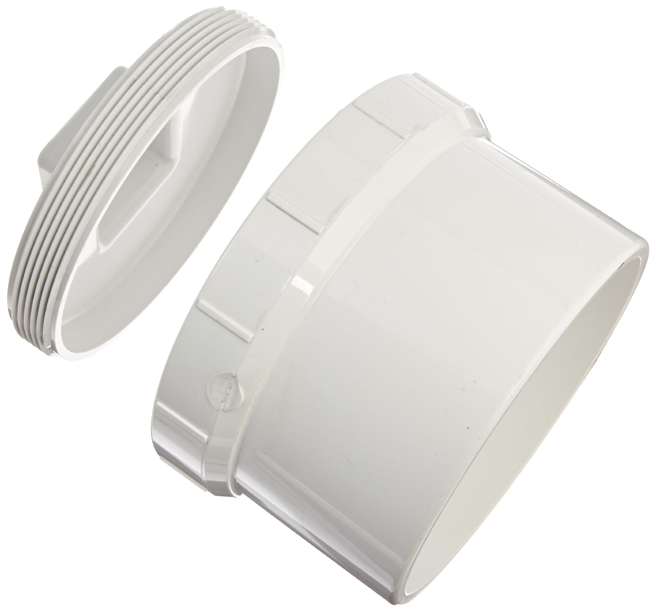 Spears P105X Series PVC DWV Spigot Fitting, Cleanout Adapter with Plug ...