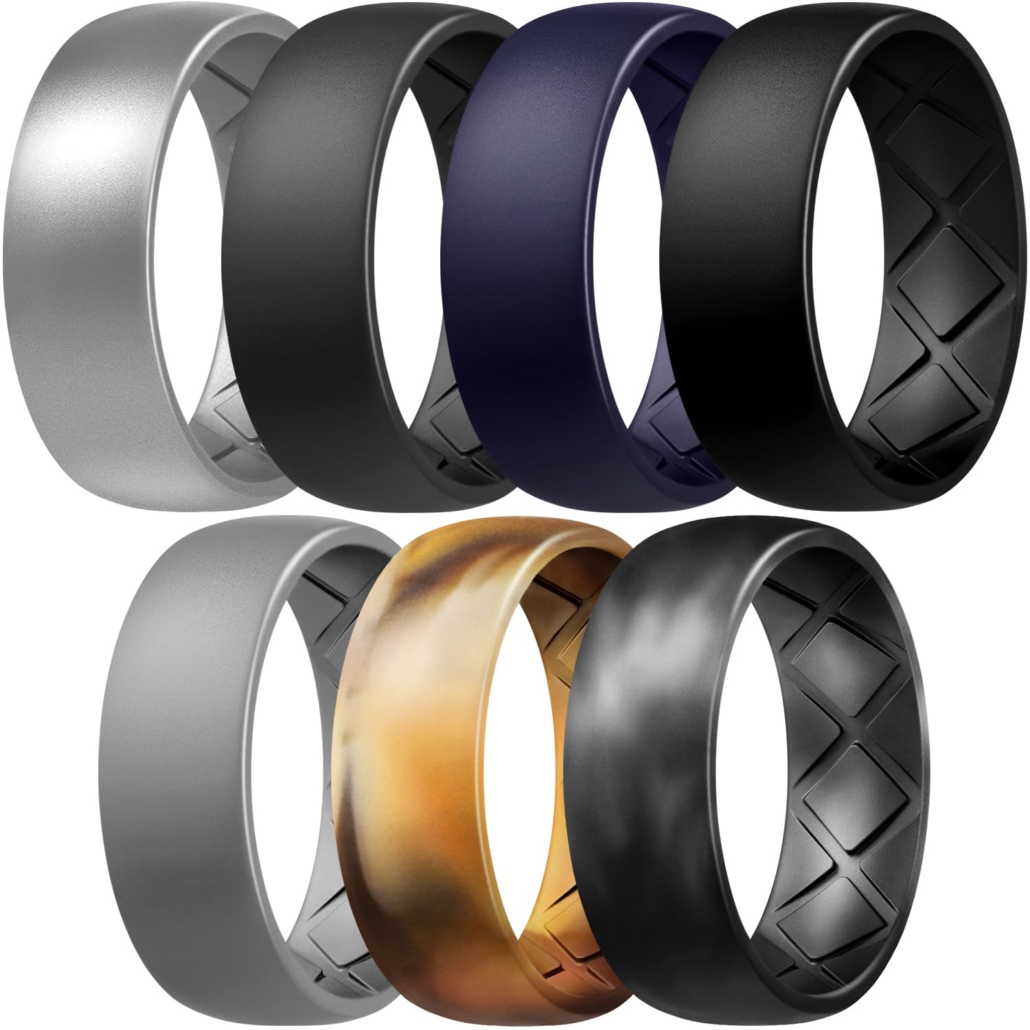 Snapklik.com : Egnaro Silicone Ring Men, Inner Arc Ergonomic Breathable ...