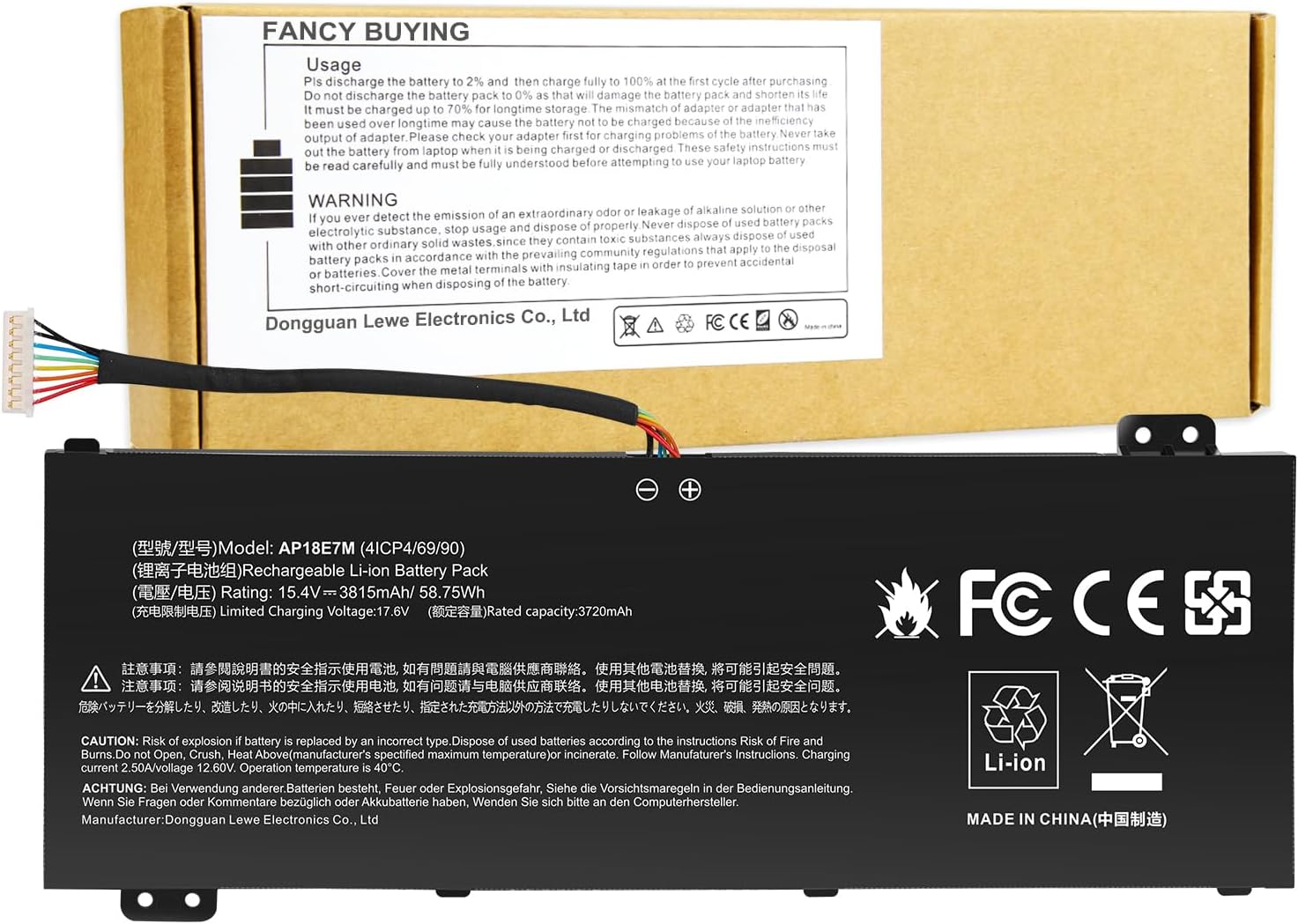 Amazon.com: AP21A8T Laptop Battery for Acer Predator Helios 300 PH317 ...