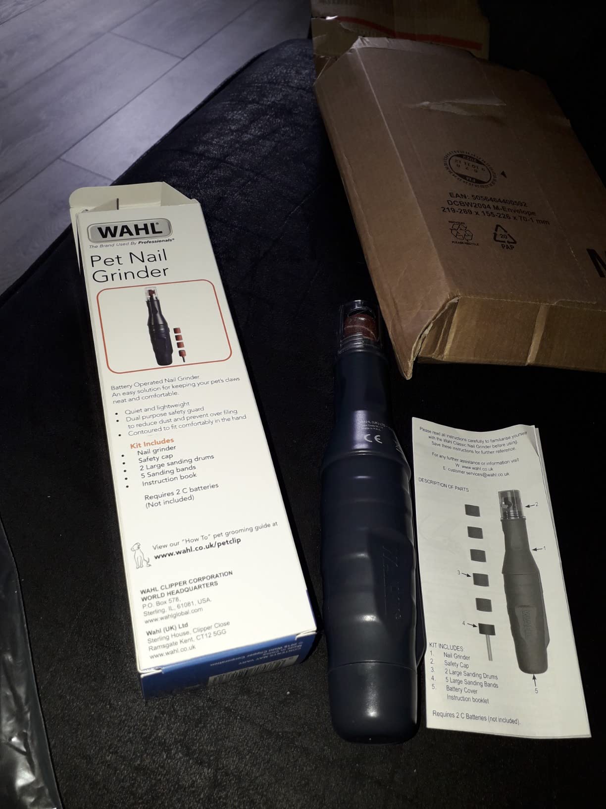 WAHL Battery Nail Grinder, Claw File for Pets, Battery Powered, Pet ...