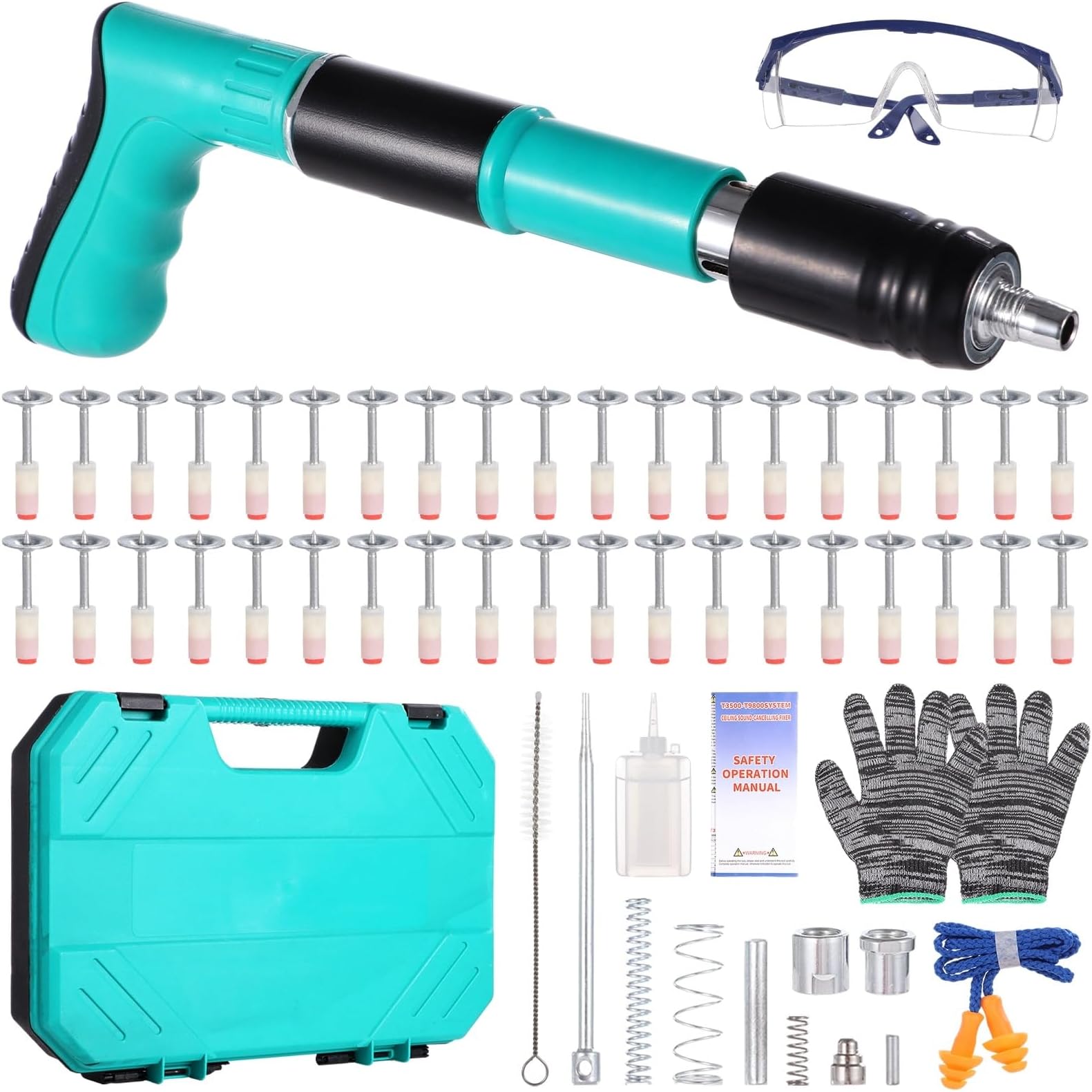 Amazon.com: Concrete Nail Gun with 110pcs Nails, 5 Speed Adjustable ...