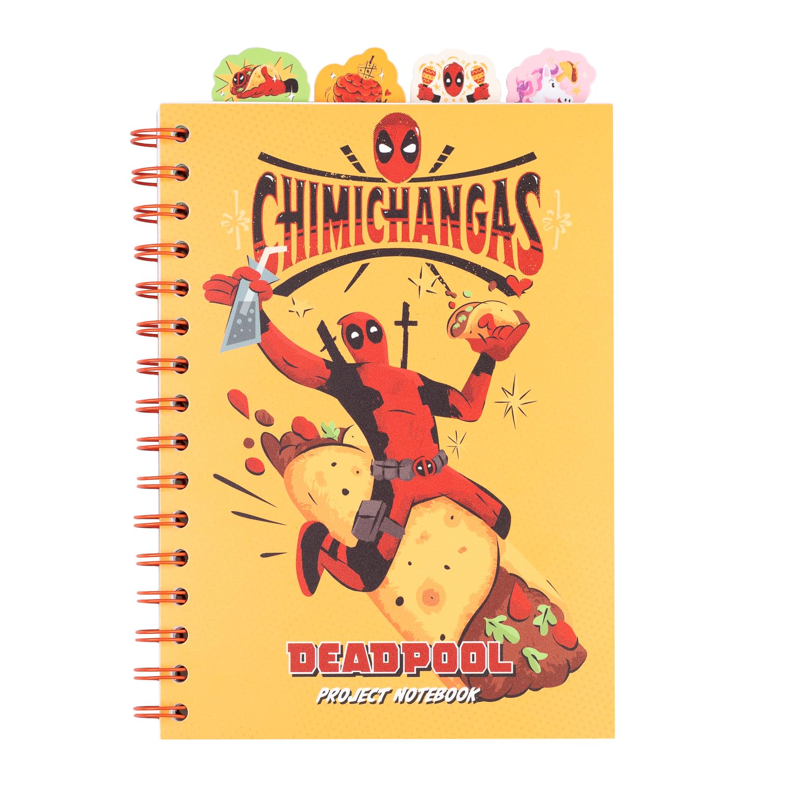 Grupo Erik A5 Project Notebook With 4 Dividers – Marvel Deadpool | A5 ...