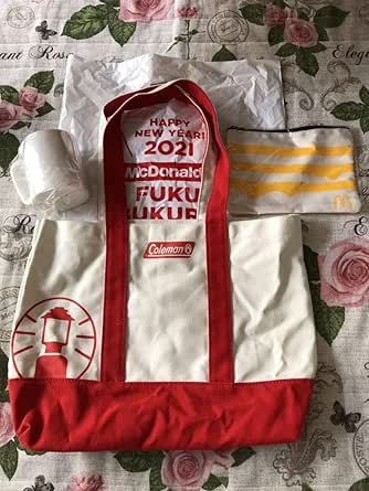 Amazon.co.jp: 2021 McDonald's Lucky Bag Coleman Tote Bag Square Pouch ...