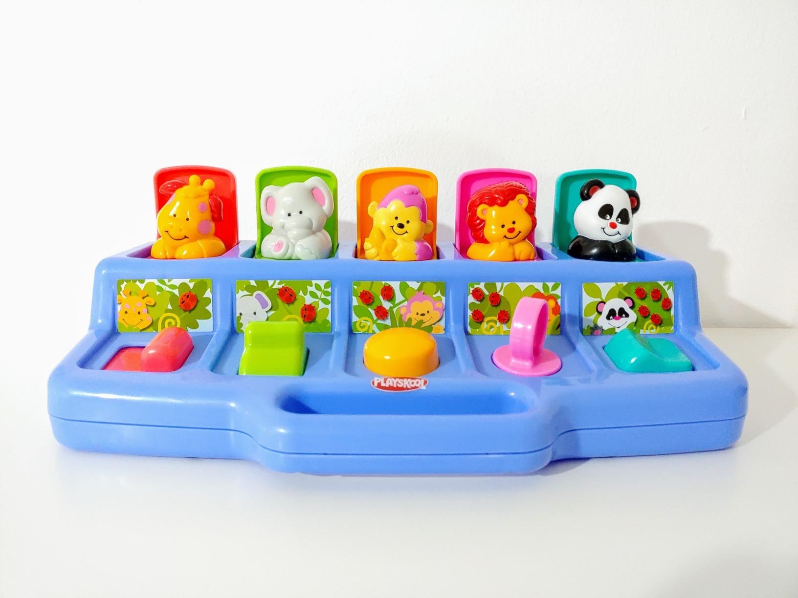 Amazon.com: Playskool Busy Poppin’ Pals Pop-Up Activity Toy for Babies ...