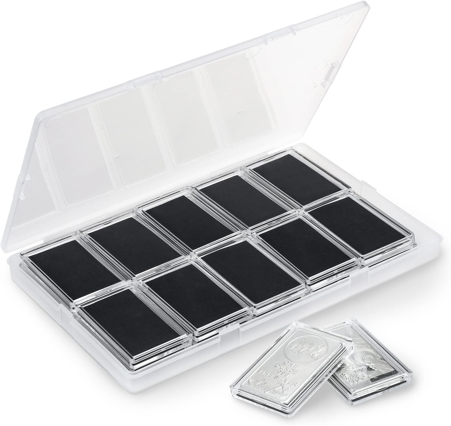 Amazon.com: Yncotte Silver Bar Case, 20 Pcs 1 Oz Silver Bar Holder ...