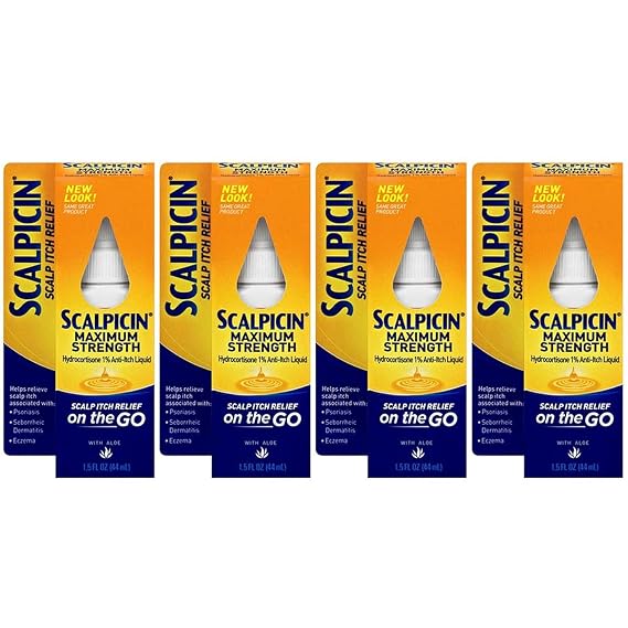 Amazon.com: Scalpicin Max Strength Scalp Itch Treatment, 1.5 Ounce ...