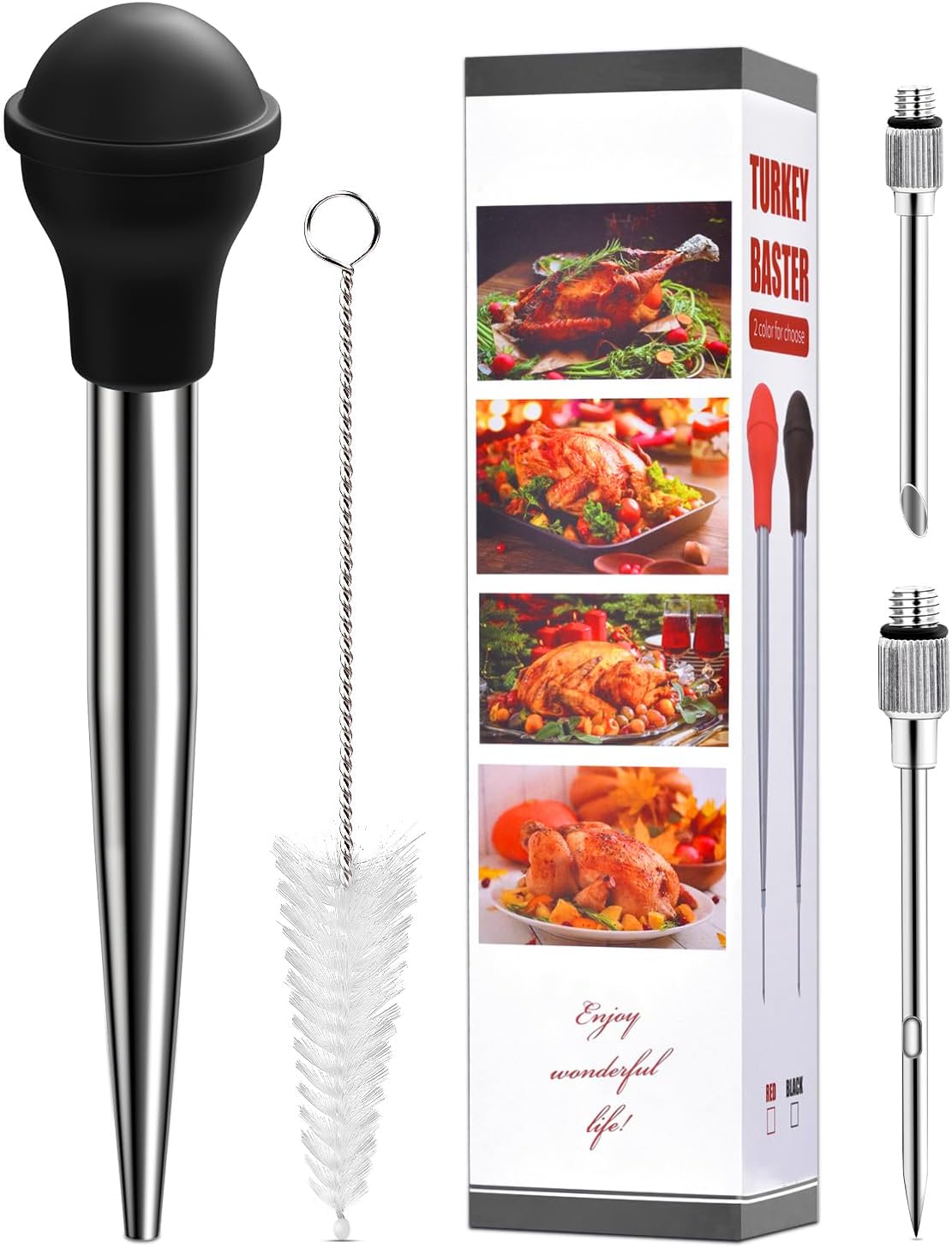 Amazon.com: Turkey Baster Long, ARRITZ Stainless Steel Baster For ...