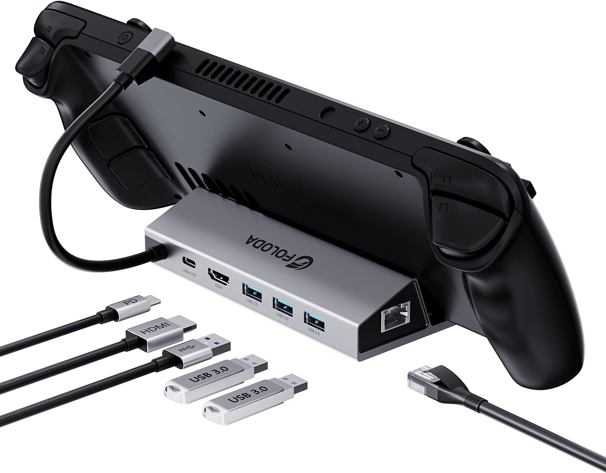 Amazon.com: KIWIHOME Docking Station for Valve Steam Deck/OLED, 7-in-1 ...