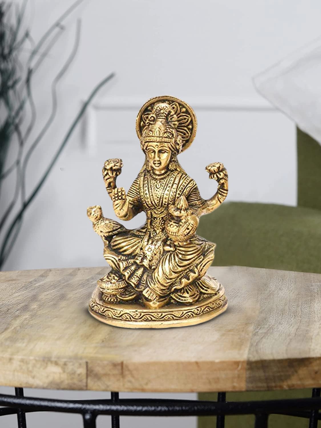Buy Kartique Laxmi Murti Brass Lakshmi Idol Laxmi Goddess Lakshmi ...