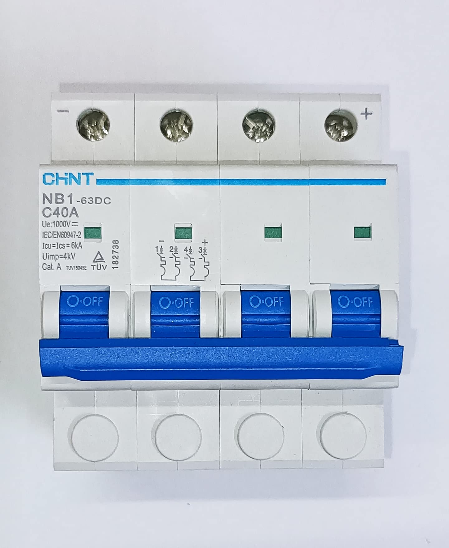 Chint Dc Mcb 4p 1000v 40a Chint Miniature Circuit Breaker | Desertcart ...