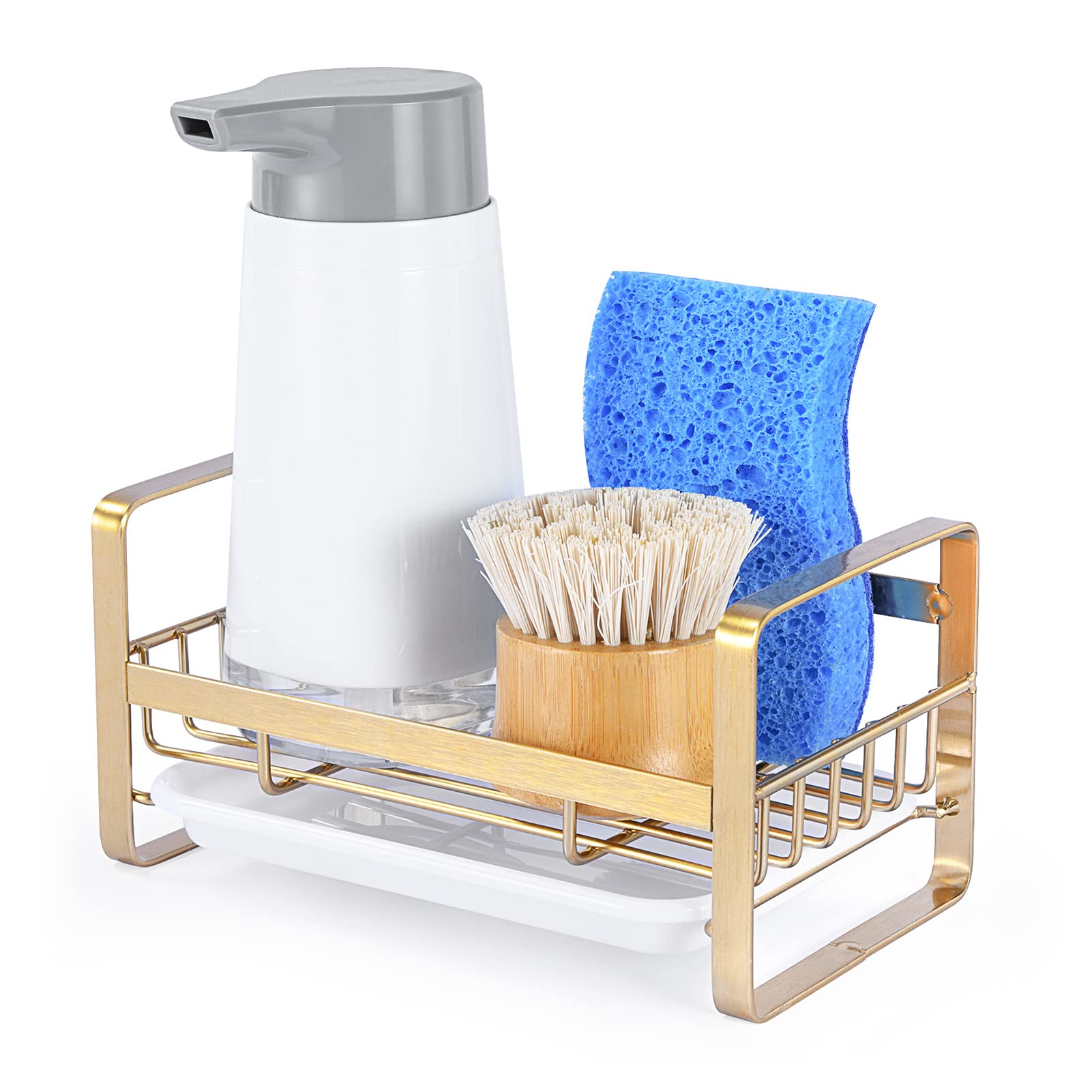 Amazon.com - HULISEN Kitchen Sink Sponge Holder, 304 Stainless Steel ...