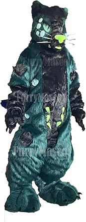 Amazon.com: Peacock Green Fly Angel Wings Dragon Fursuit Kigurumi Furry ...