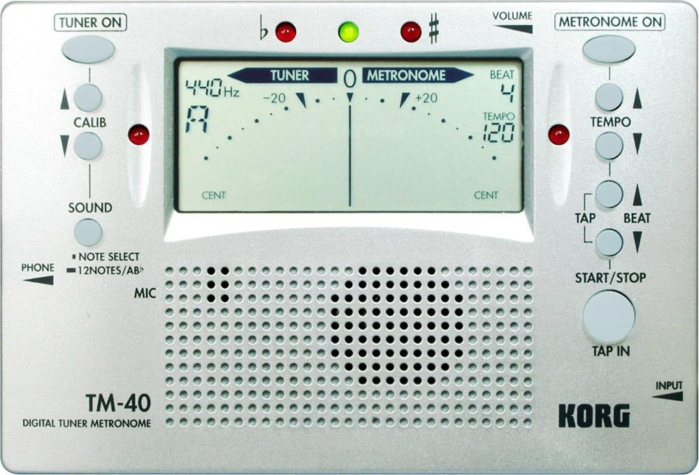 Amazon.com: Korg TM40 Large Display Digital Tuner and Metronome ...