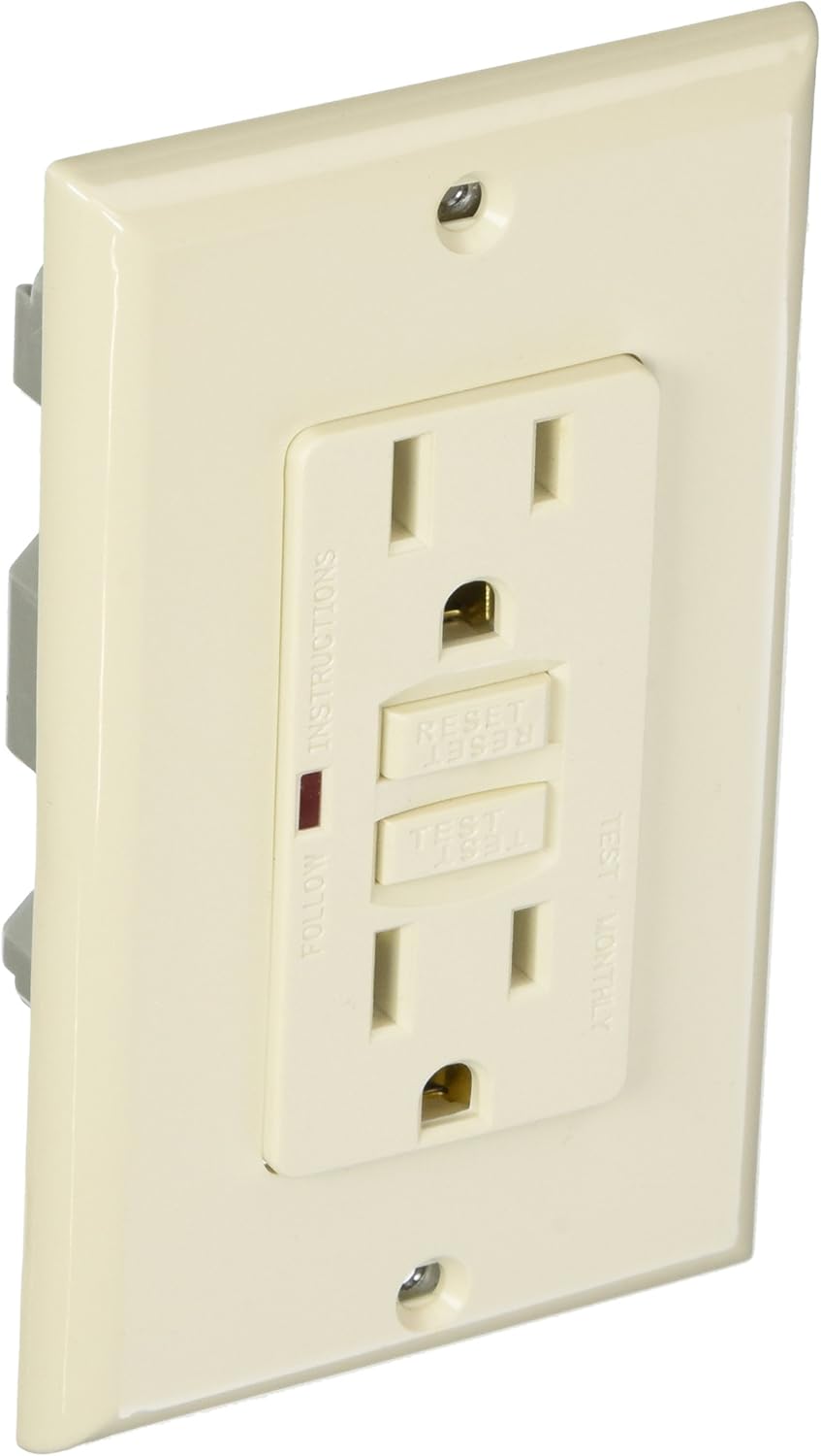 GE 17819 Ground Fault Receptacle Light Almond Amazon ge-17819-ground-fault-receptacle-light-almond-amazon