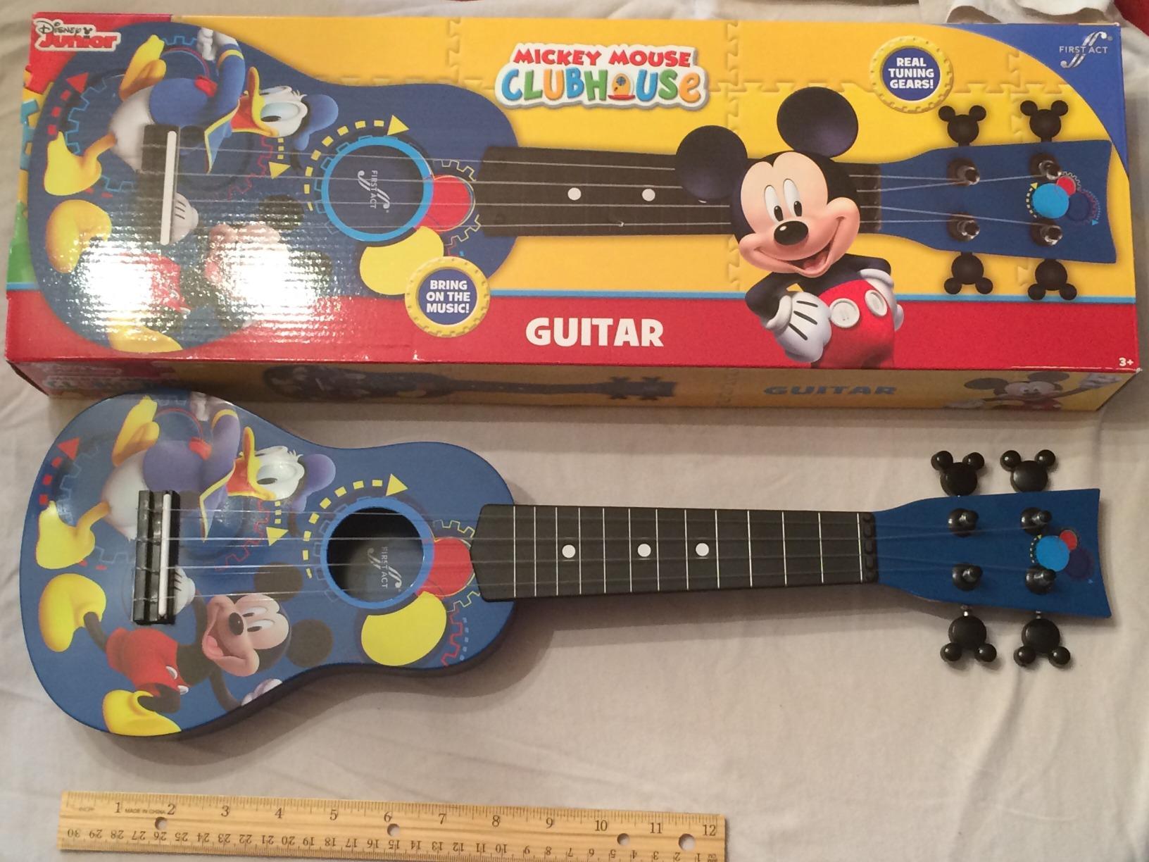 Amazon.com: First Act MO385 Disney Mickey Mouse Mini Guitar Ukulele ...