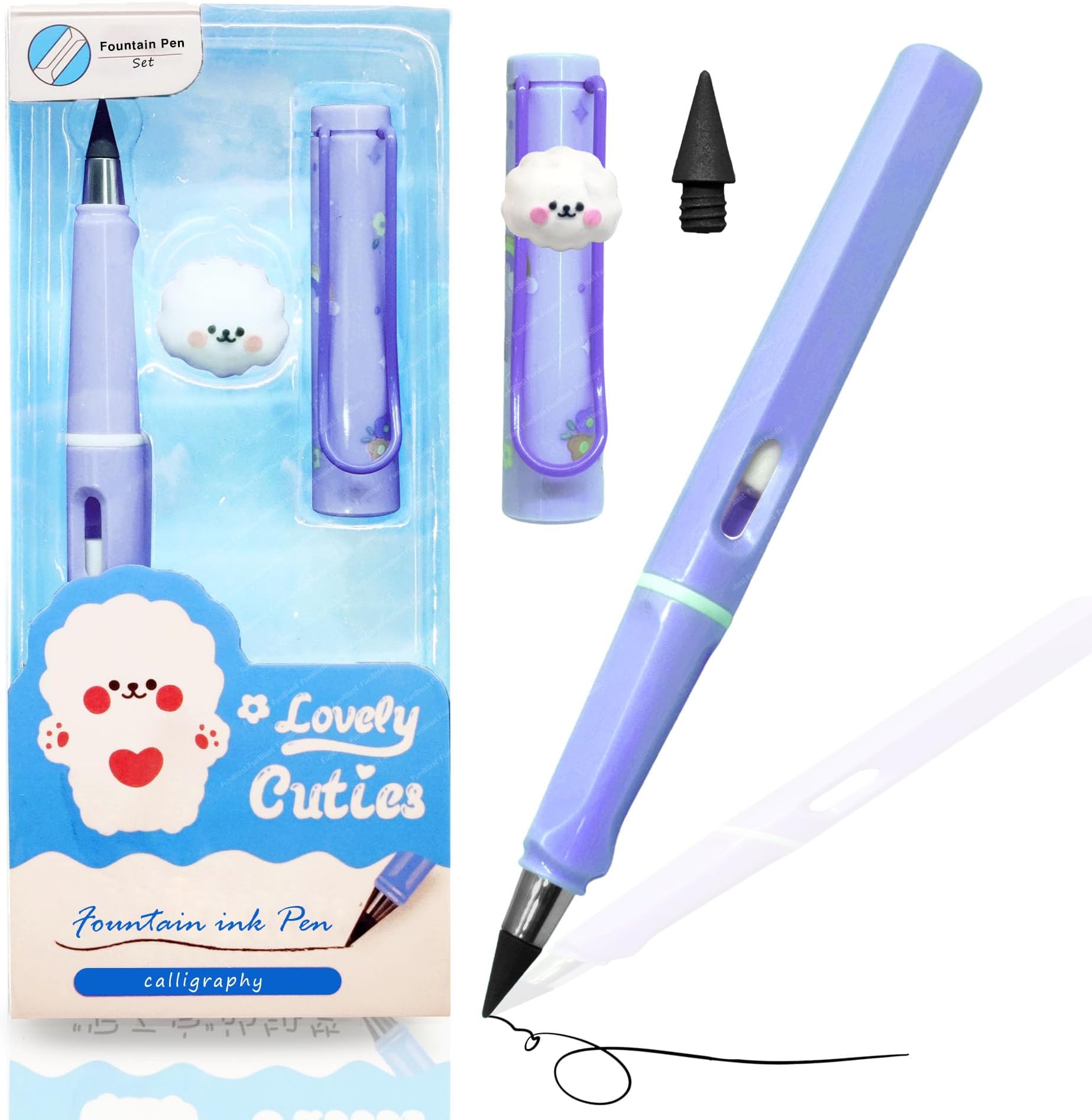 FunBlast Cute Kawaii Mechanical Pencils - Eternal Pencil 0.5 mm Cute ...