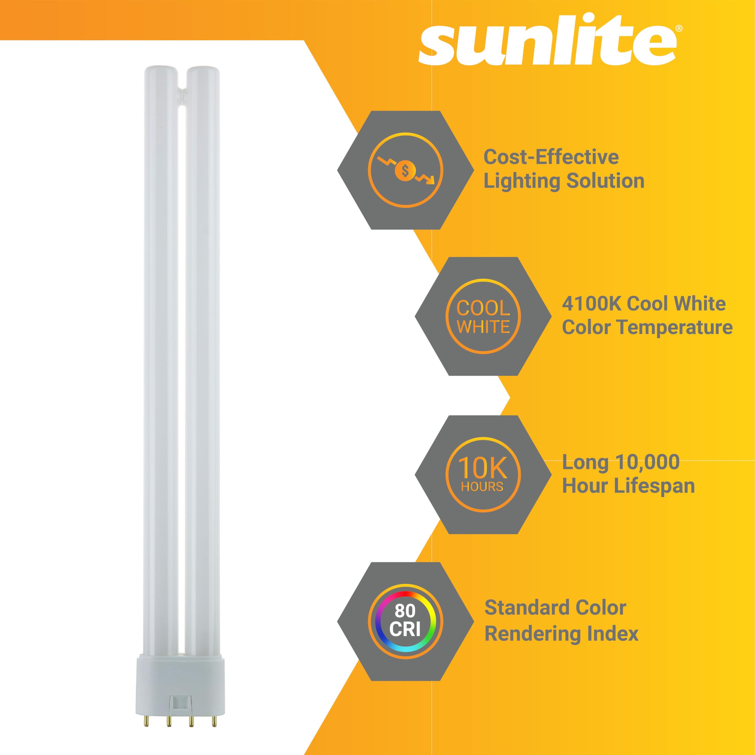 Snapklik.com : Sunlite FT24DL/830 Plug-in Twin Tube Compact Fluorescent ...