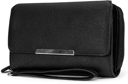 Amazon.com: MUNDI Big Fat Wallet Womens RFID Blocking Clutch Organizer ...