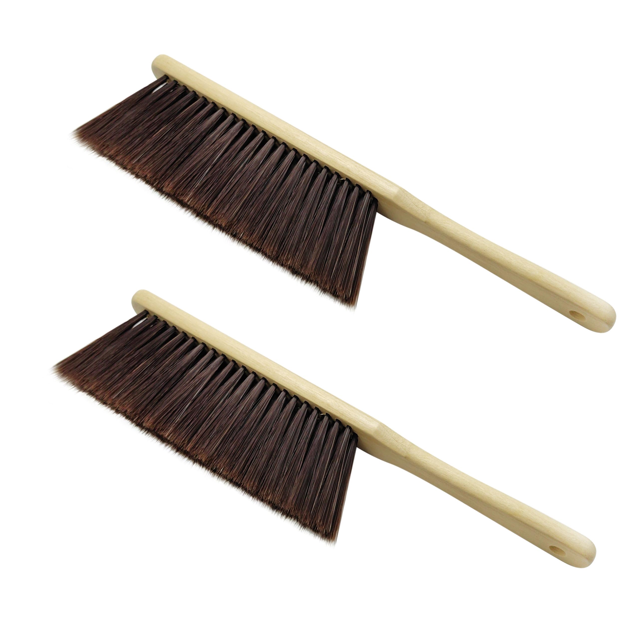 Amazon.com: 2 Pieces Natural Wooden Clean Hand Broom Brush, Dust Brush ...