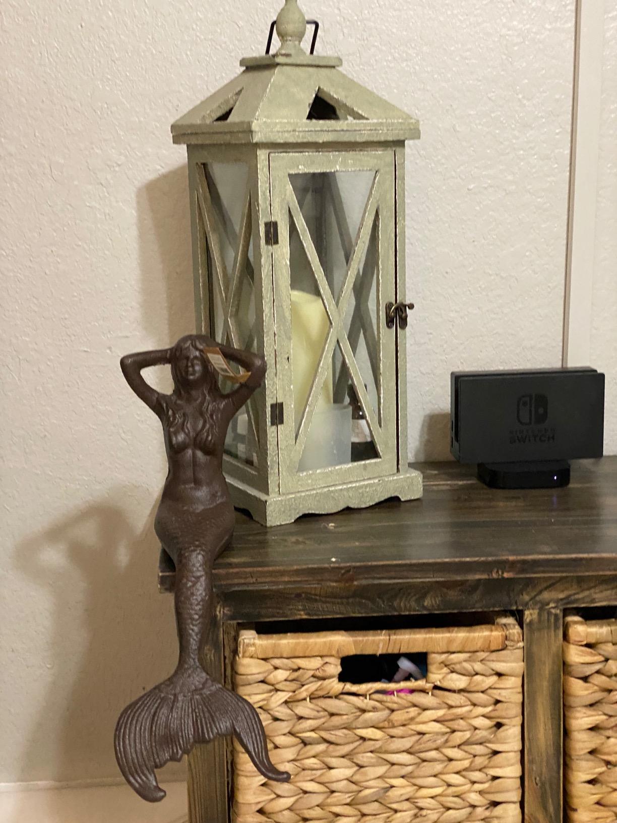 Amazon.com: Creative Co-Op Cast Iron Sitting Mermaid : Home & Kitchen