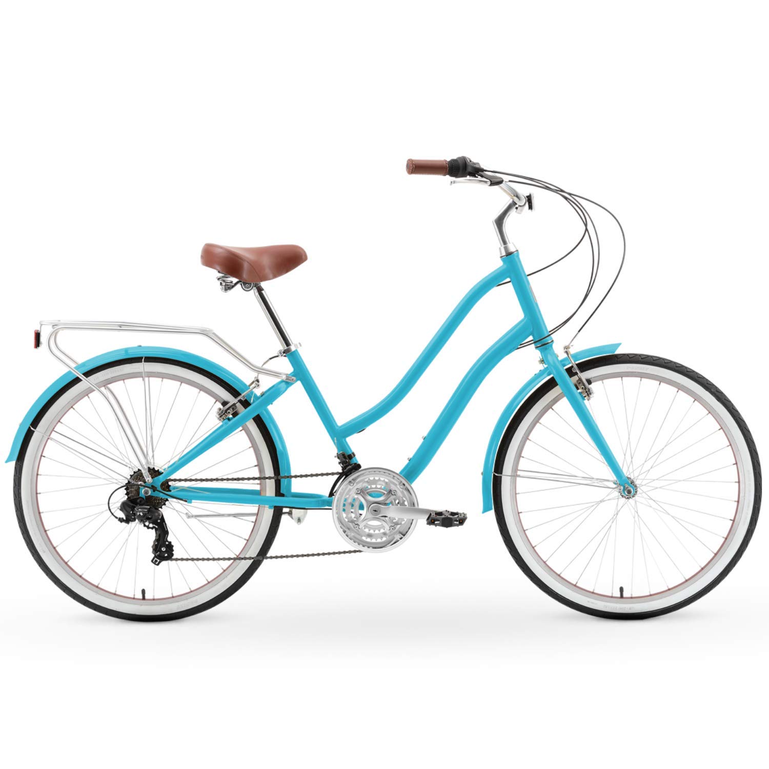 sixthreezero EVRYjourney Steel Women's Step-Through Touring Hybrid Bike ...