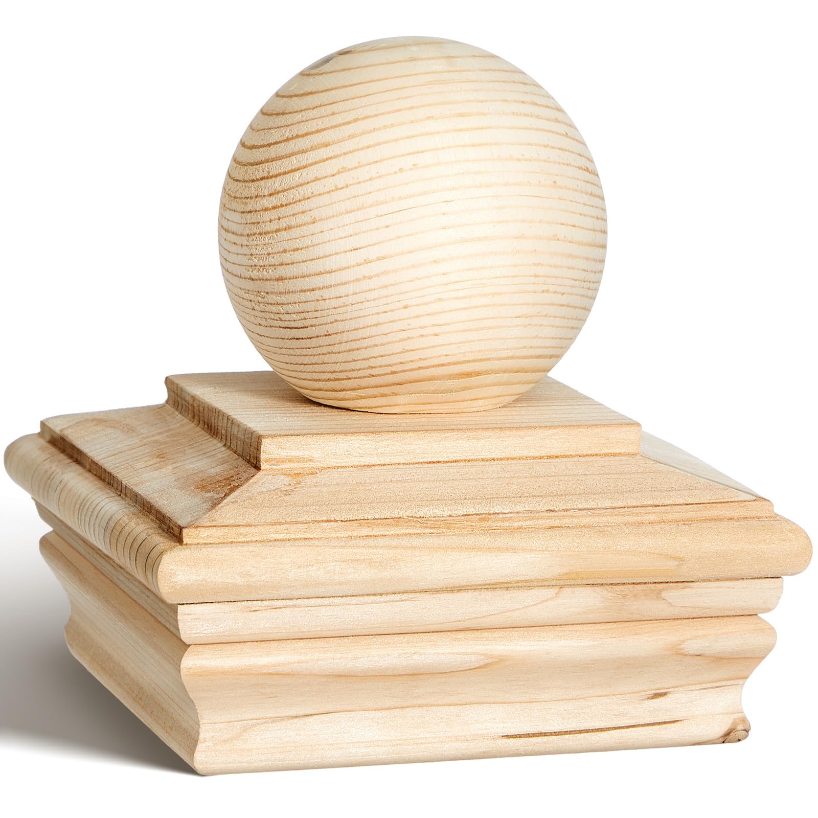 Snapklik.com : Hosuly 1 Pcs 4x4 (Actual 3-5/8") Wood Post Caps