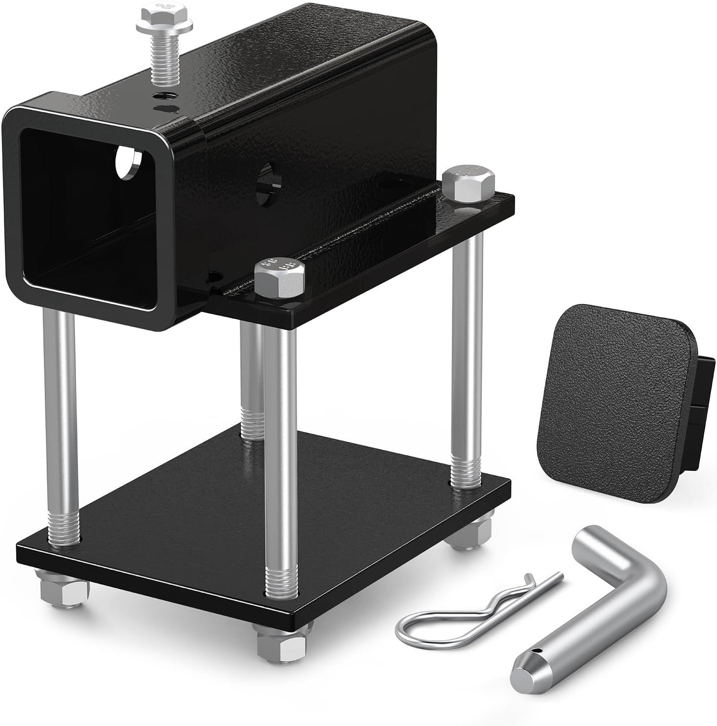 Ohuhu RV Bumper Hitch Receiver Adapter, Bolt-on 2" Receiver for 4" to 4 ...