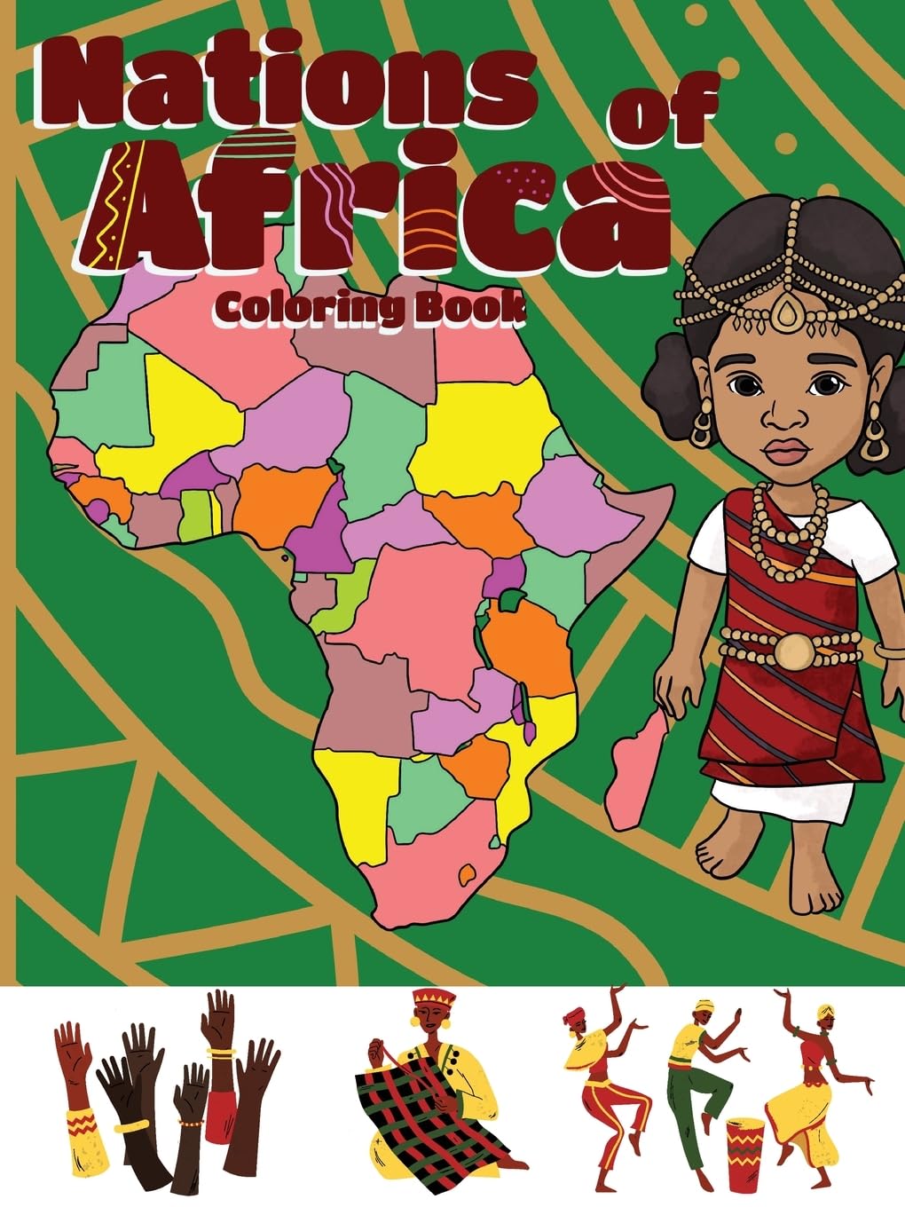 NATIONS OF AFRICA COLORING BOOK: JACKSON, AMANI: 9798988400820: Amazon ...