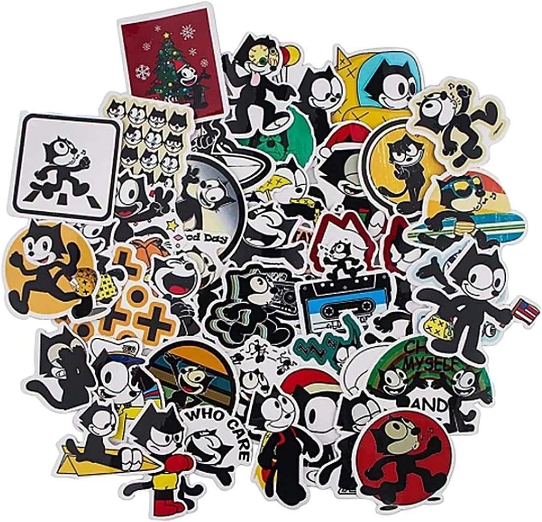 Amazon.com: Felix Cartoon Cat Character Decal Vinyl Stickers Assorted ...