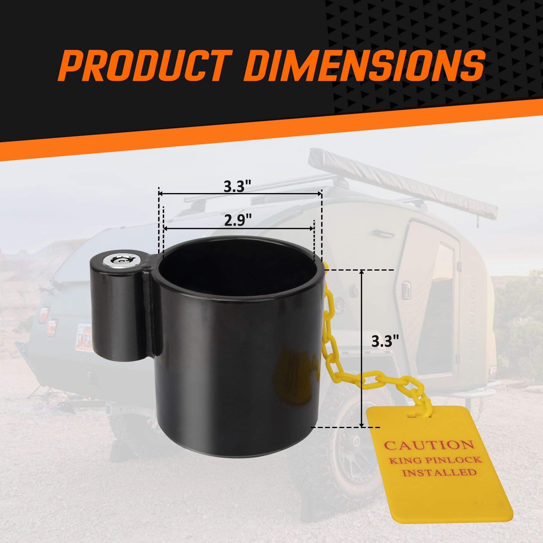 Snapklik.com : METOWARE 5th Wheel King Pin Lock