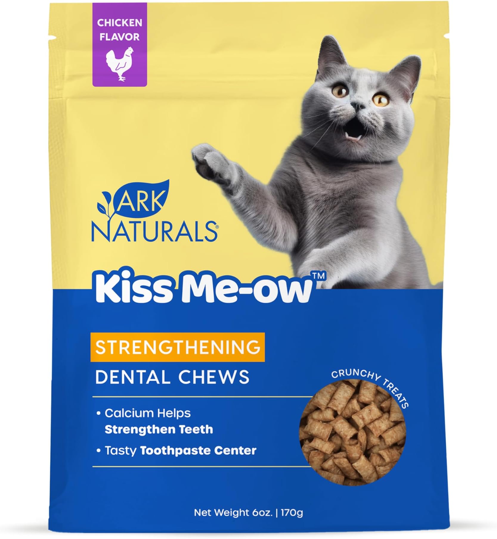 Amazon.com: Ark Naturals, Kiss Me-Ow Strengthening Chicken Dental Chews ...