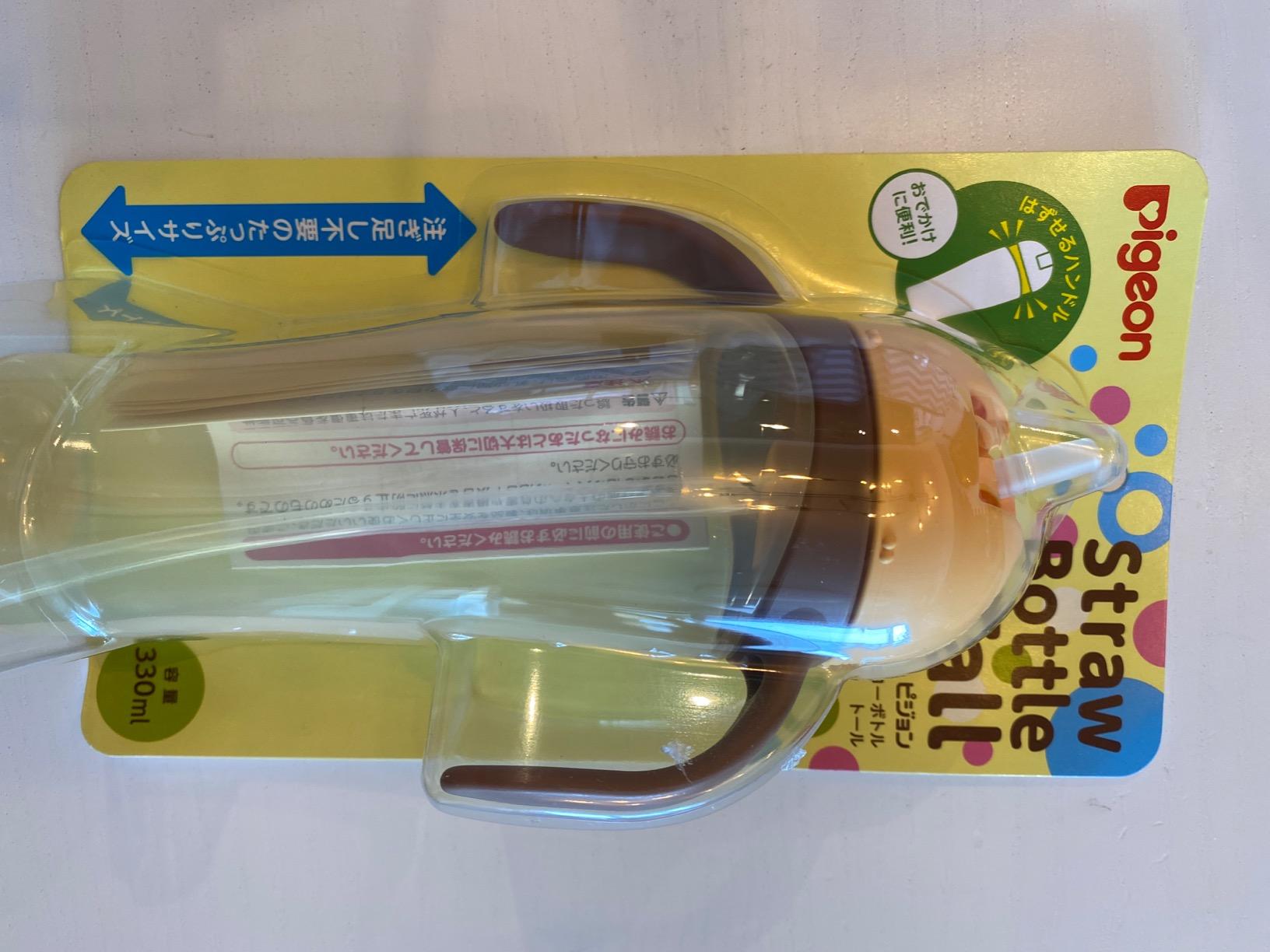 Amazon.co.jp: Pigeon Straw Bottle Tall Pink 330ml : Baby