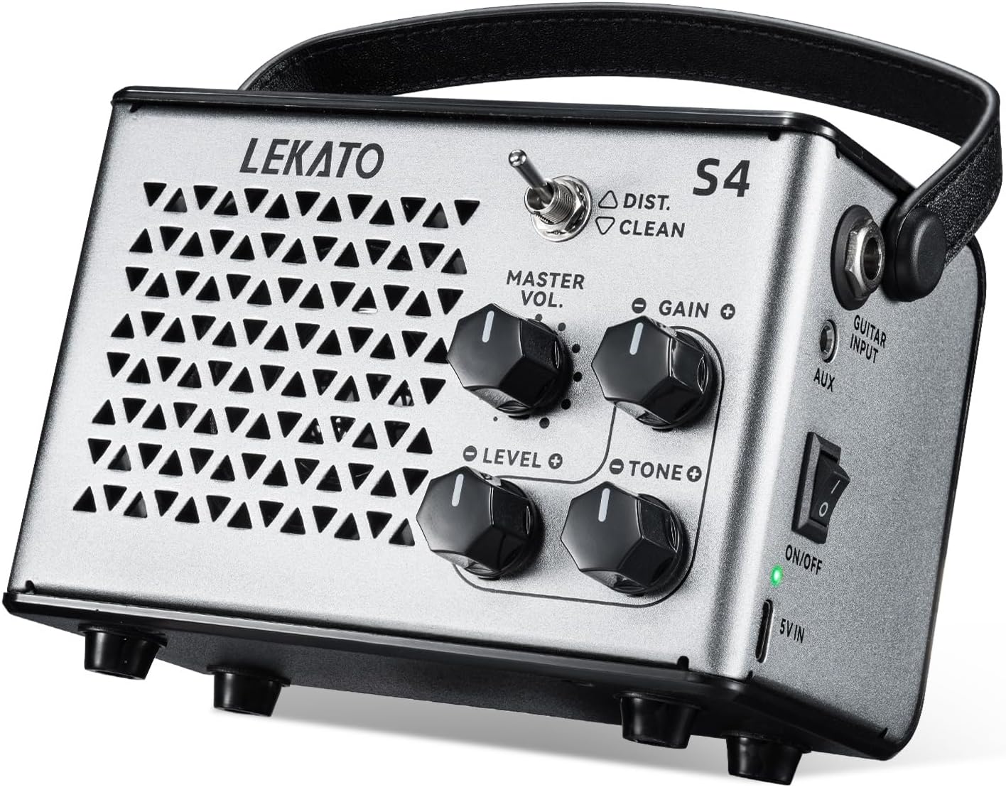 LEKATO Guitar Amp, Portable Mini Guitar Amplifier 10W, Rechargeable ...