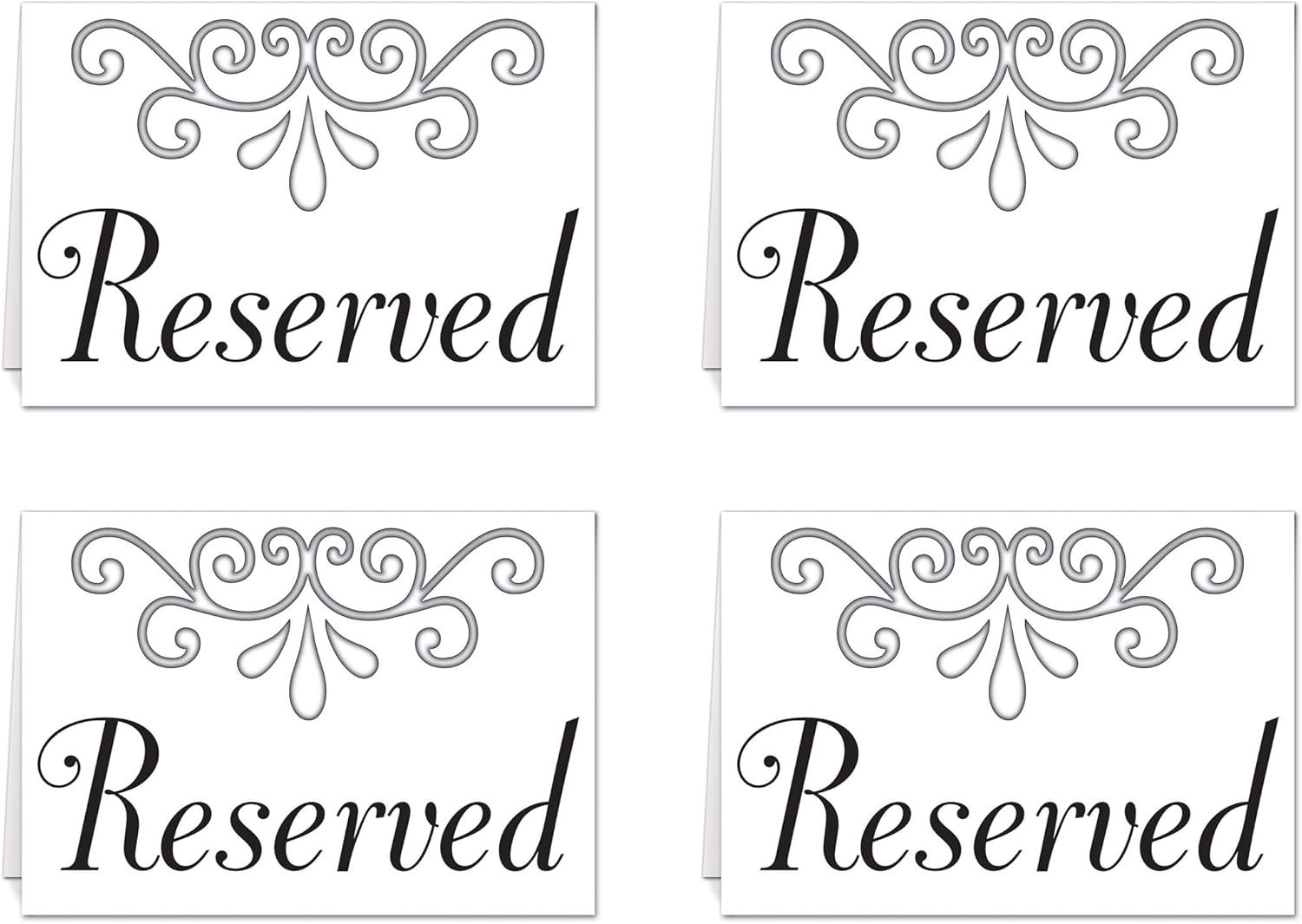Amazon.com: Reserved Table Cards (4/Pkg): Home & Kitchen