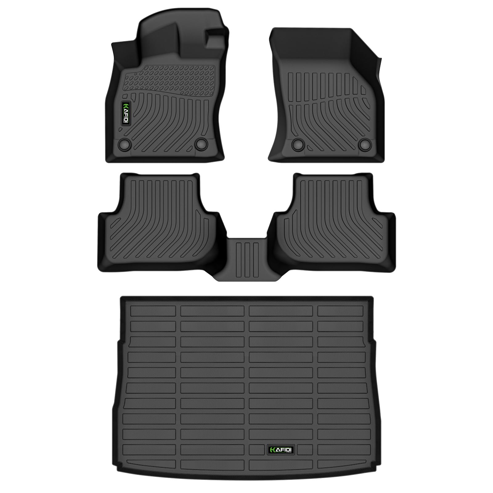 Amazon.com: HAFIDI All Weather Floor Mats & Cargo Liner for Volkswagen ...